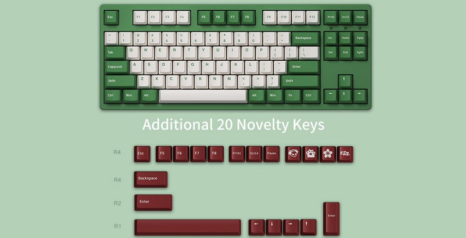 Buy Akko Matcha Red Bean Keyboard 3087DS Gateron Orange [6925758603706 ...