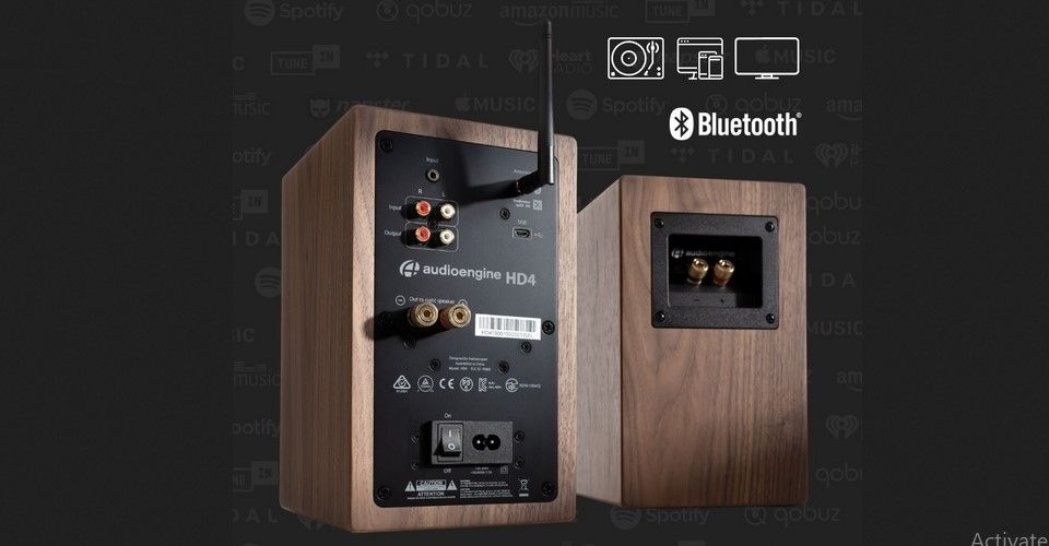 Buy Audioengine HD4 Home Music System with Bluetooth Black [AE-HD4-BK] | PC Case Gear Australia