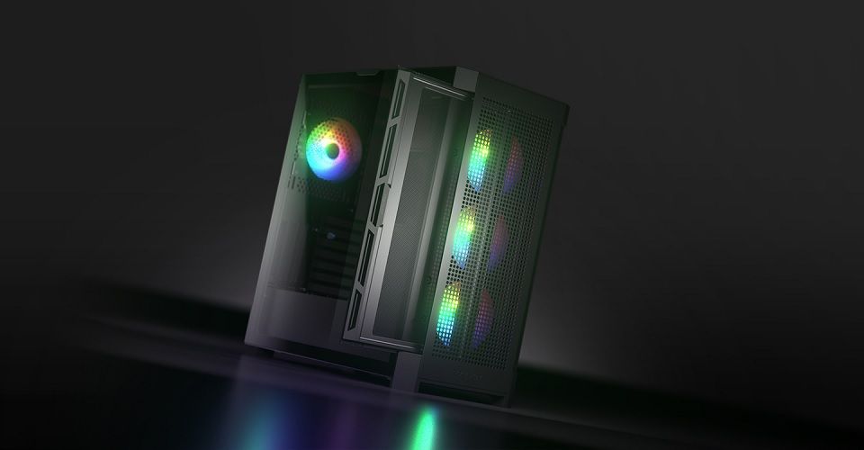 Buy Cougar Airface Pro RGB TG Mid-Tower Black [CGR-5AD1B-AIR-RGB] | PC ...
