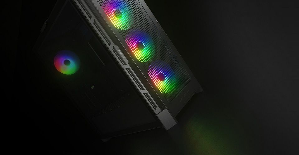 Buy Cougar Airface Pro RGB TG Mid-Tower Black [CGR-5AD1B-AIR-RGB] | PC ...