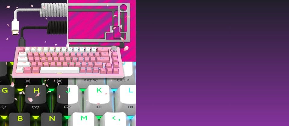 Buy Cooler Master MasterKeys CK721 Wireless Sakura RGB Keyboard Red [CK ...