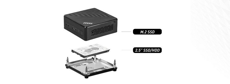 Buy MSI Cubi 5 10M 10th Gen Core i7 Barebone Black [10M-454AU] | PC ...