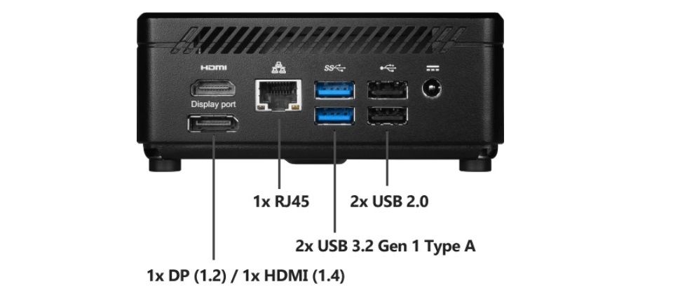 Buy MSI Cubi 5 10M 10th Gen Core i7 Barebone Black [10M-454AU] | PC ...