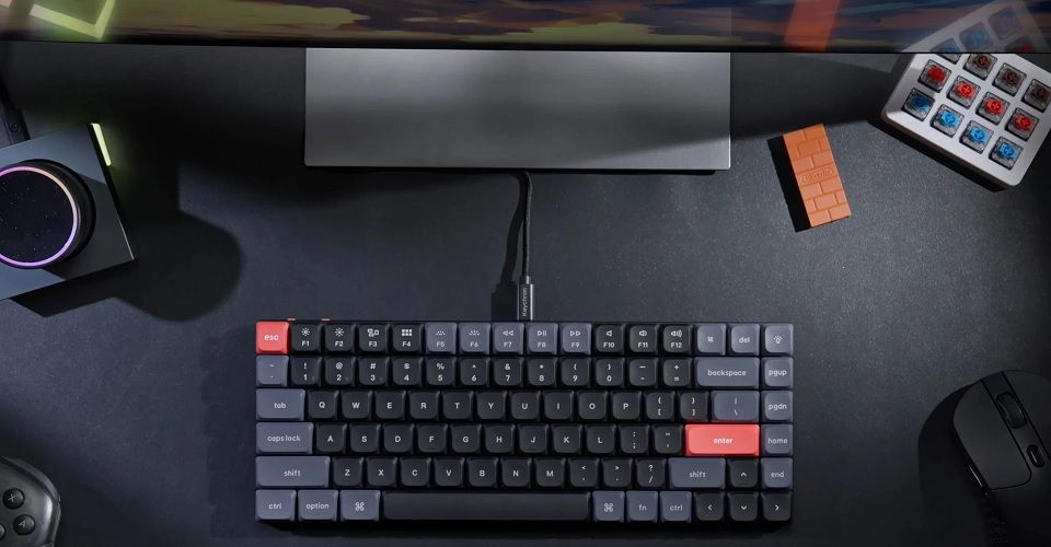 Buy Keychron K3 Pro QMK/VIA Wireless Mech Custom Keyboard Red [K3P-H1 ...