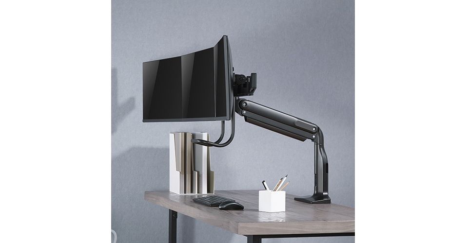 Buy Brateck LDT43-C031 Select Gas Spring Triple Monitor Arm [LDT43-C031 ...