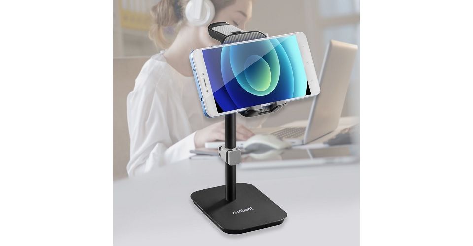 Buy Mbeat Stage S3 2-in-1 Headphone and Tiltable Phone Stand [MB-STD-S3BLK] | PC Case Gear Australia