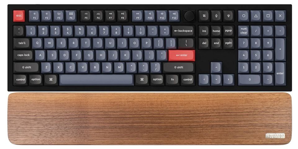 Buy Keychron Q6/V6 Walnut Wood Palm Rest 390mm [PR22] | PC Case Gear ...