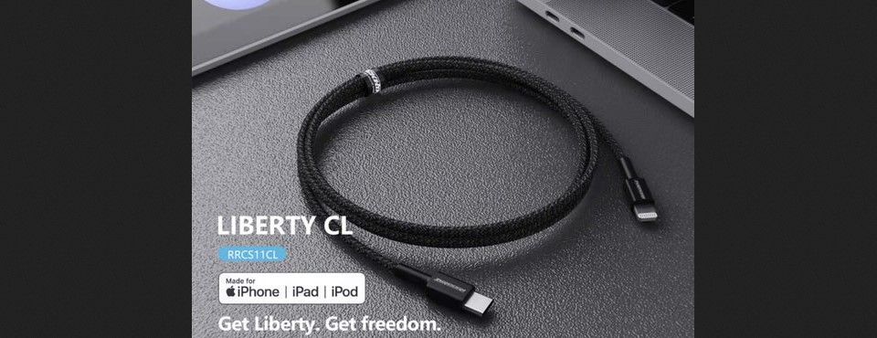 Buy RockRose Liberty CL 20W USB-C to Lightning MFi Cable 1m [RRCS11CL ...