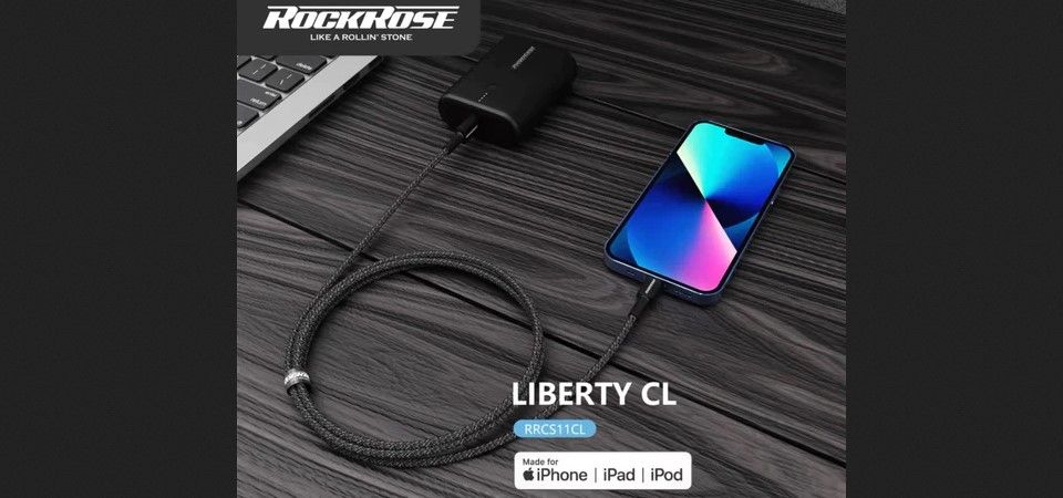 Buy RockRose Liberty CL 20W USB-C to Lightning MFi Cable 1m [RRCS11CL ...
