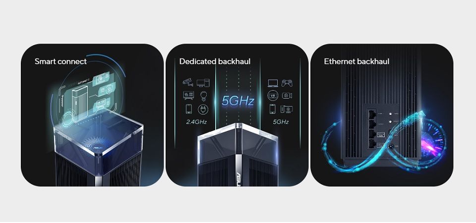 Buy ASUS ZenWiFi Pro XT12 Whole Home Mesh Wi-Fi System 2 Pack [XT12-2 ...