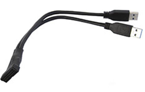 Buy Internal USB 3.0 Female to 2x External USB 3.0 Cable ...