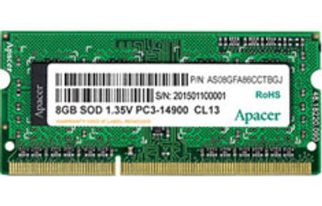 Buy Apacer 8GB (1x8GB) DDR3 1866MHz SODIMM [AP8G1866SODIMM-1.35V] | PC Case Gear Australia