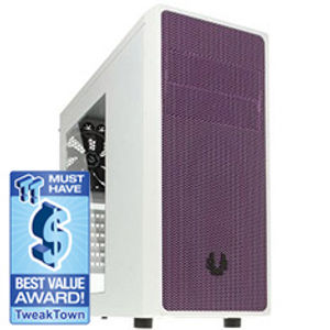 Buy BitFenix Neos Mid Tower Case with Window White/Purple [BFC-NEO-100 ...