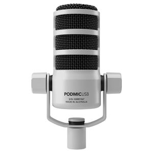 Buy RODE PodMic USB Dynamic Microphone White [RODE-PODMICUSBW] | PC ...
