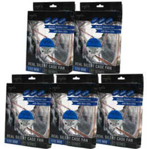 Buy Nexus Real Silent White LED 120mm (5 pack) [NXS-D12SL-12WL-5] | PC ...