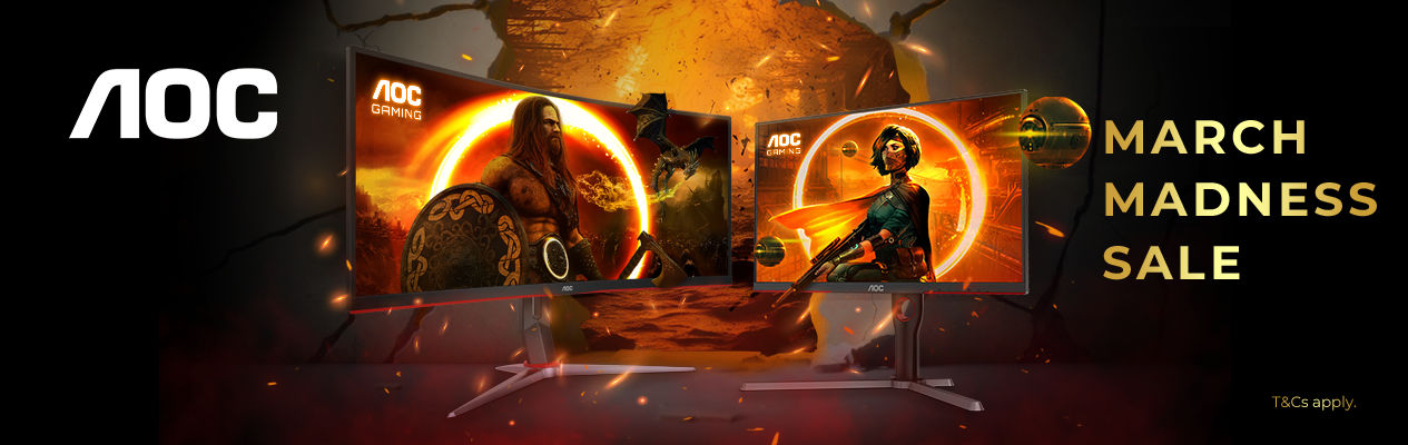 AOC Monitor March and April Madness Deals | PC Case Gear