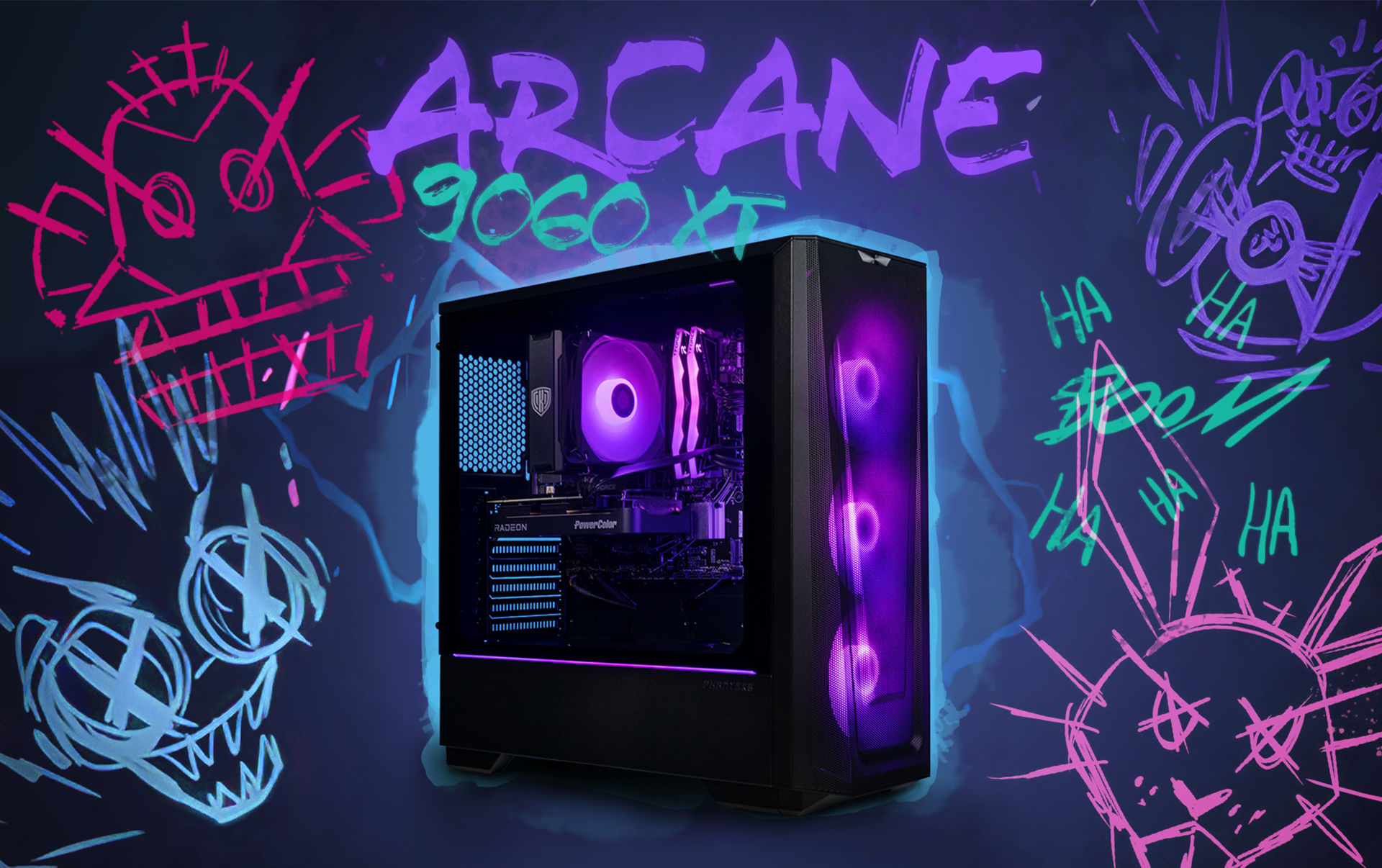 Buy PCCG Arcane 9060 XT Gaming PC [PCCG-ARC96X1] | PC Case Gear Australia