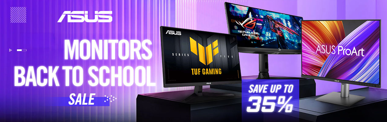 Asus Monitors Back to School Sale ! | PC Case Gear