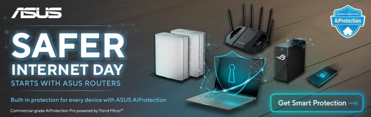 Asus Safer Internet Day-Starts with Asus Routers | PC Case Gear