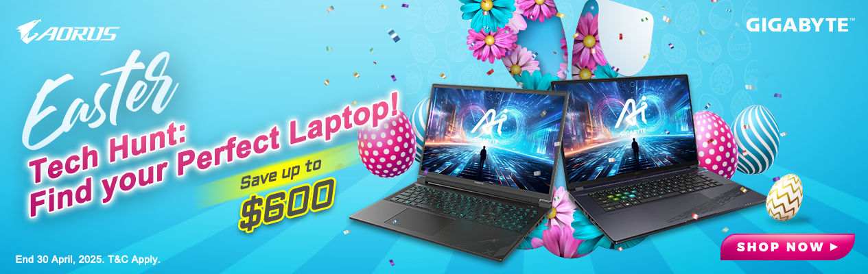 Gigabyte Easter Tech Hunt: Find Your Perfect Laptop! | PC Case Gear