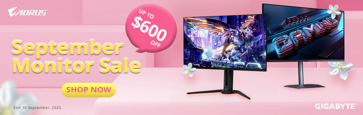 Gigabyte Monitor September Sale | PC Case Gear