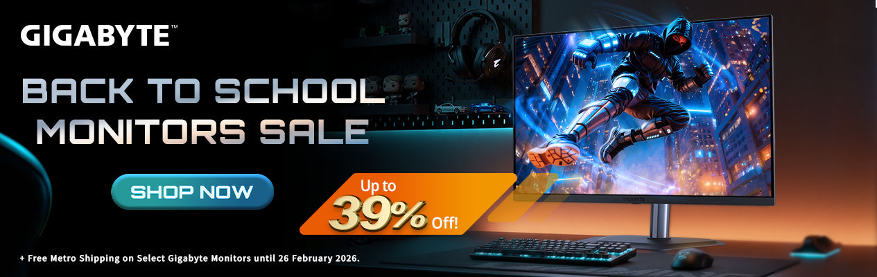 Gigabyte Monitors Back to School Sale! | PC Case Gear
