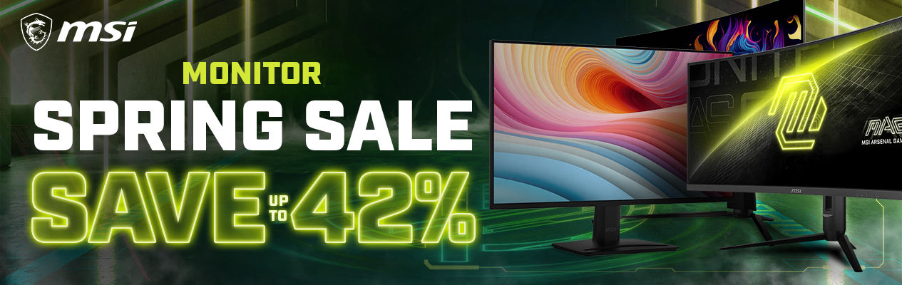 MSI Monitor Spring Sale | PC Case Gear