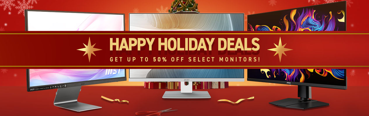 MSI Monitors Christmas Promotion | PC Case Gear