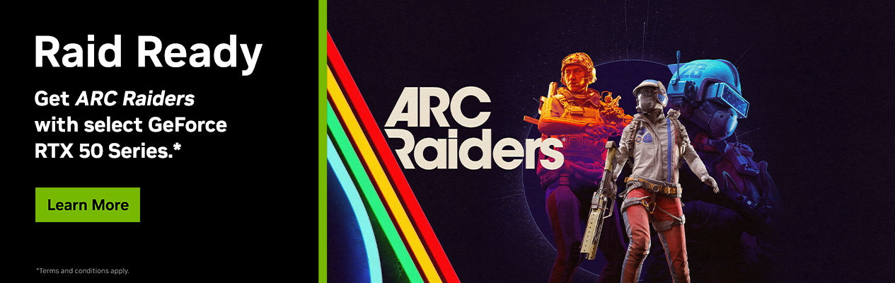 GeForce RTX 50 Series : ARC Raiders | PC Case Gear