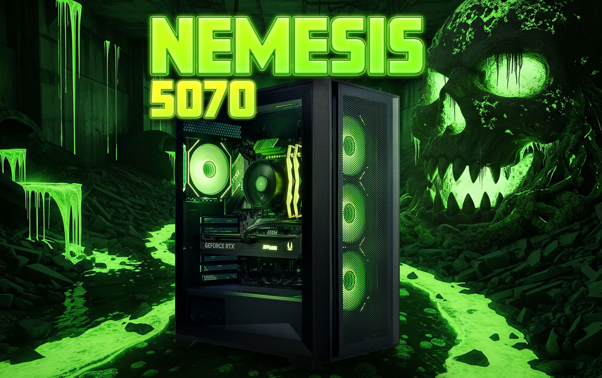 Buy PCCG Nemesis 5070 Gaming PC [PCCG-ZT572] | PC Case Gear Australia
